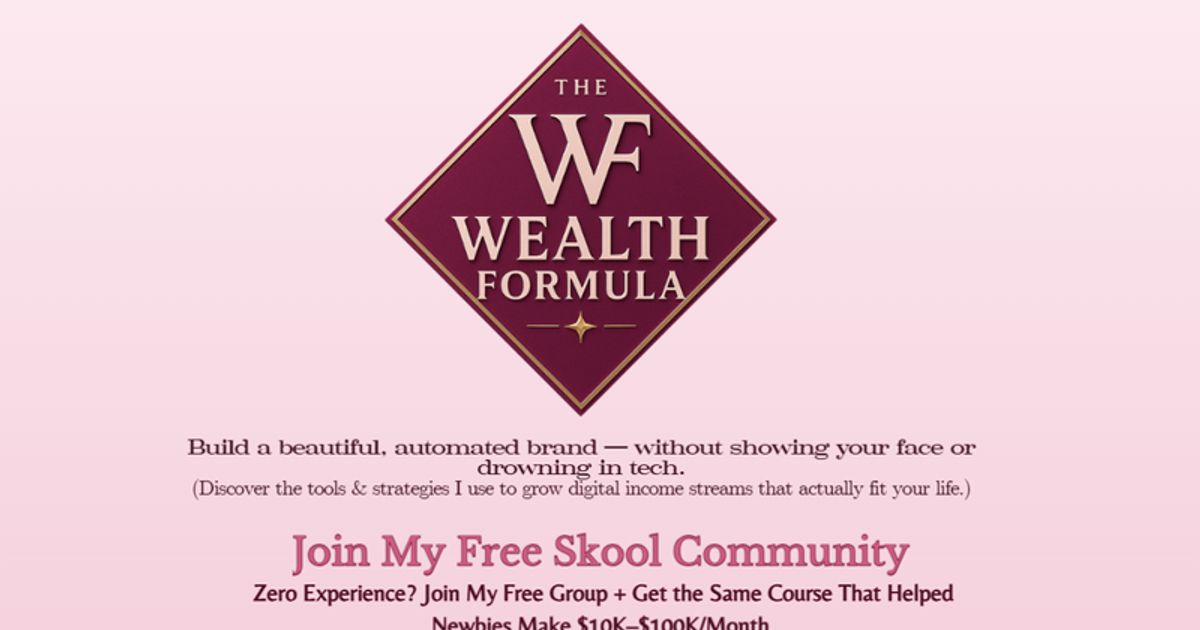 The Wealth Formula